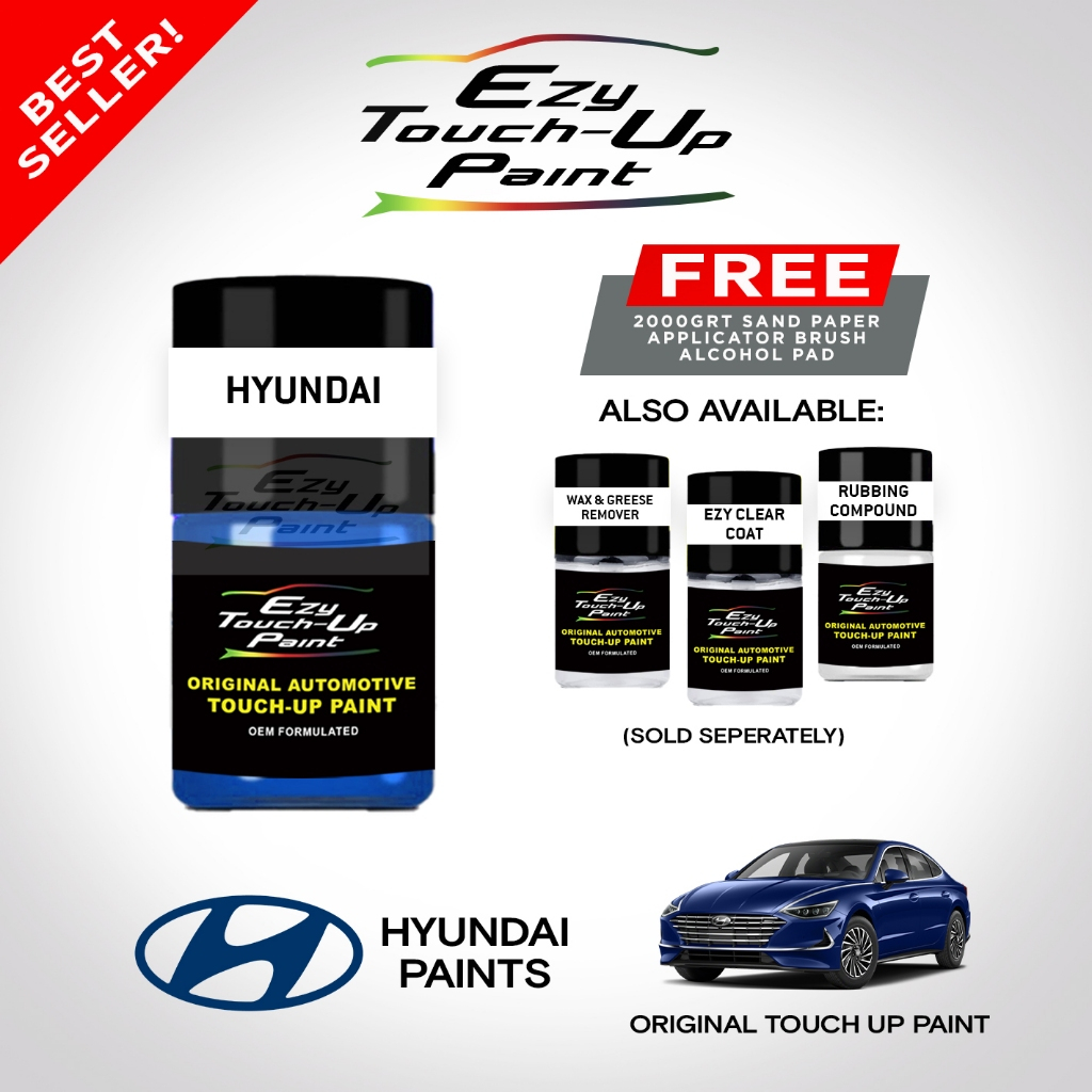 (HYUNDAI) TOUCH UP PAINT 12ML EZY TOUCH UP AUTOMOTIVE POLY URETHANE ...