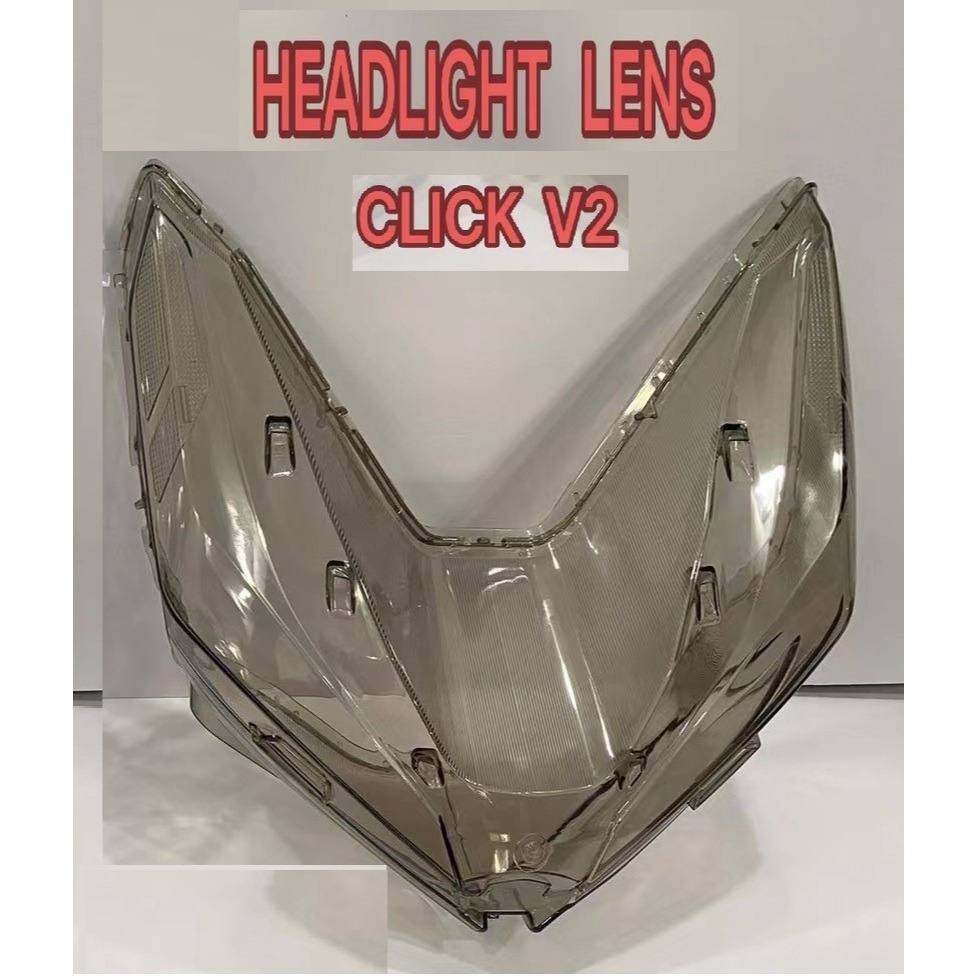 {COD} Head Light Lens - Honda Click V1 & Click V2/V3 (Smoke & Clear ...
