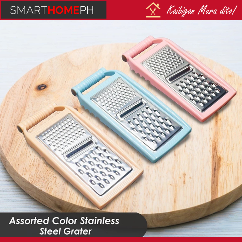 ASSORTED COLOR STAINLESS STEEL GRATER Medium size cheese, vegetables ...