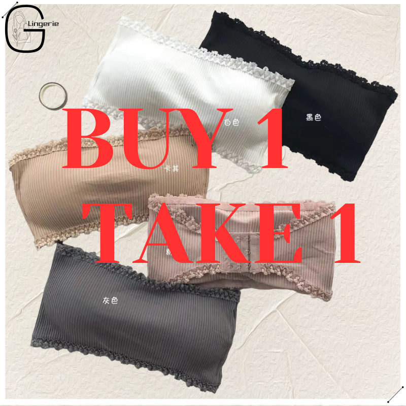 G'LINGERIE Cross-border Explosions One-word Wrap Tube Top Chest Wrap ...