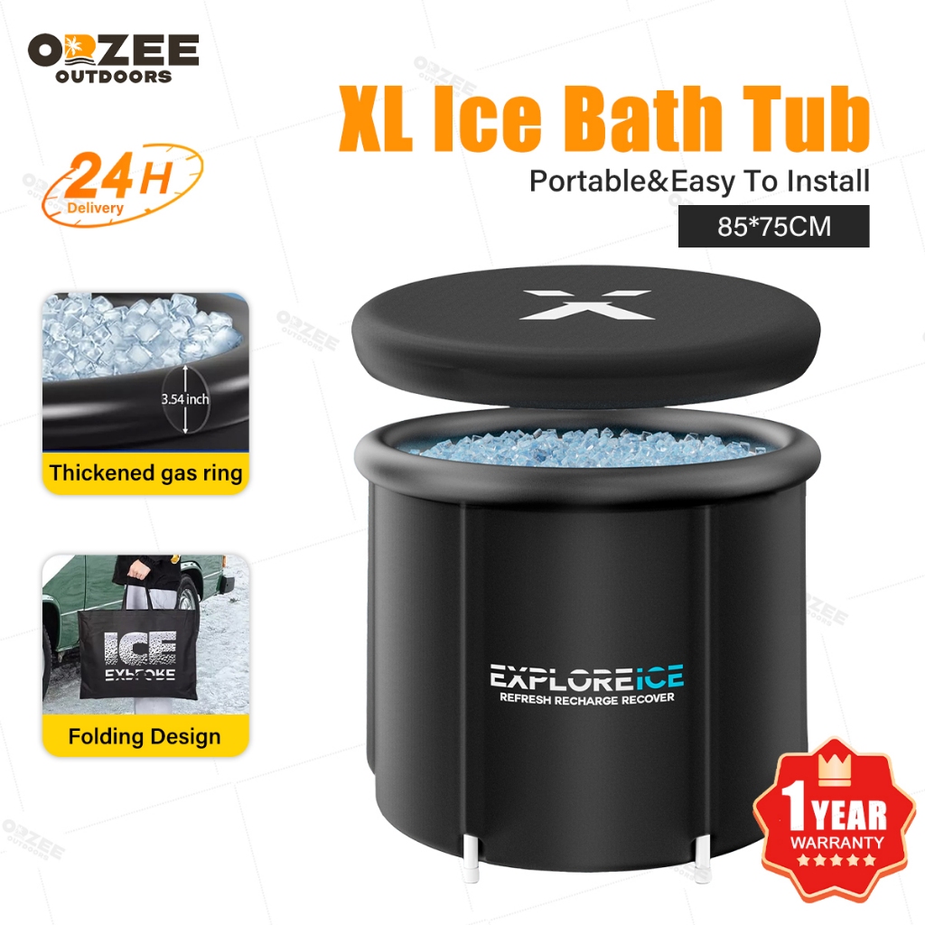 Portable Hot & Cold Bath Tub For Adults Inflatable Bath Barrel for ...