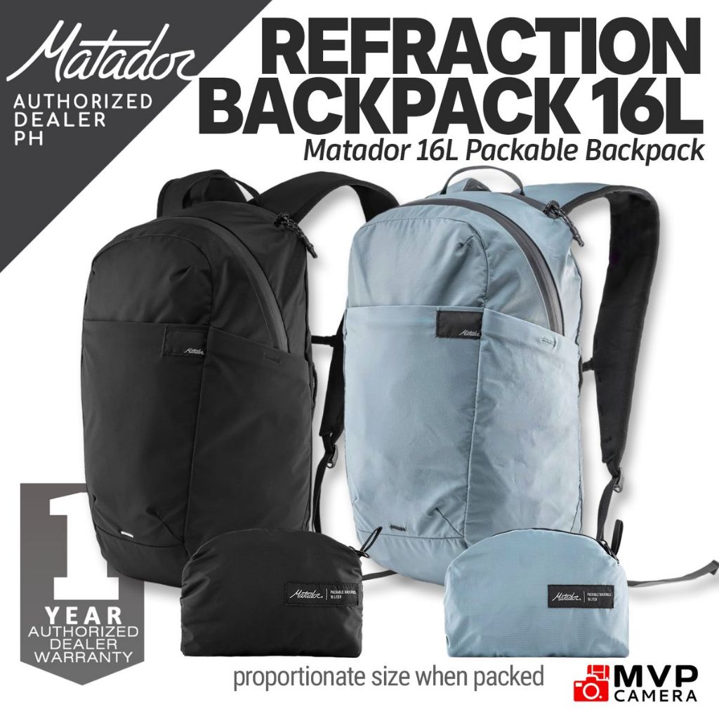 MATADOR Refraction 16 Packable Backpack Compact Small Splashproof MVP ...