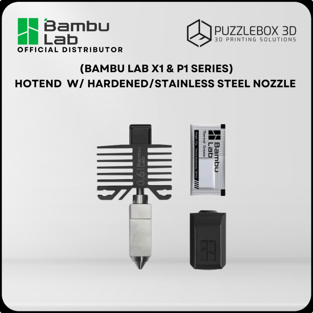 Bambu Lab X1 Series & P1P: Hotend w/ HARDENED/ STAINLESS steel nozzle 0 ...