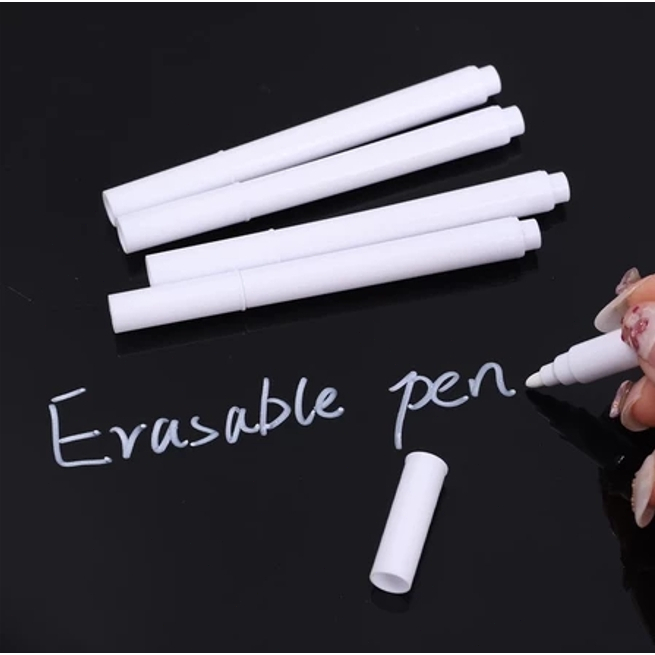 1 pcs White Liquid Chalk Marker LED Light Pen Used on Glass Windows ...
