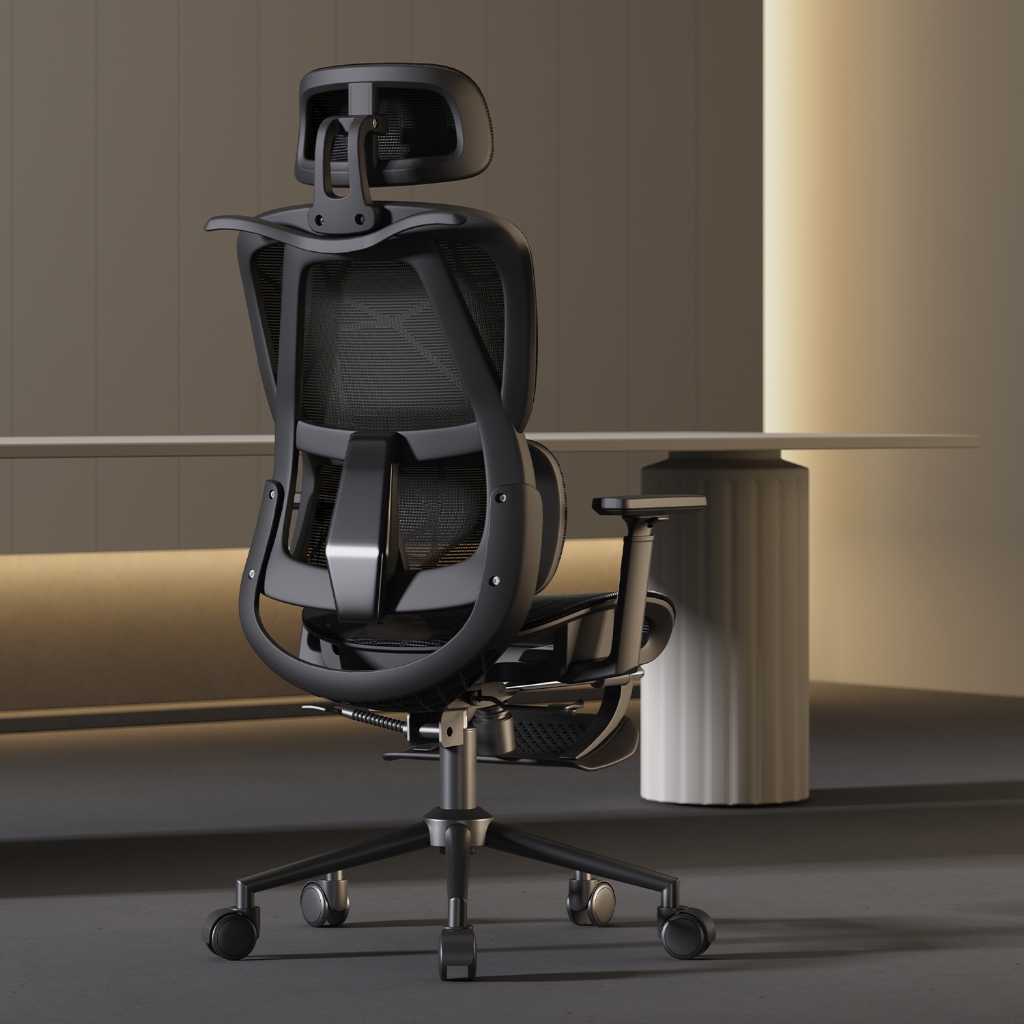 Ergonomic office chair Breathable mesh chair Can be reclined Gaming ...