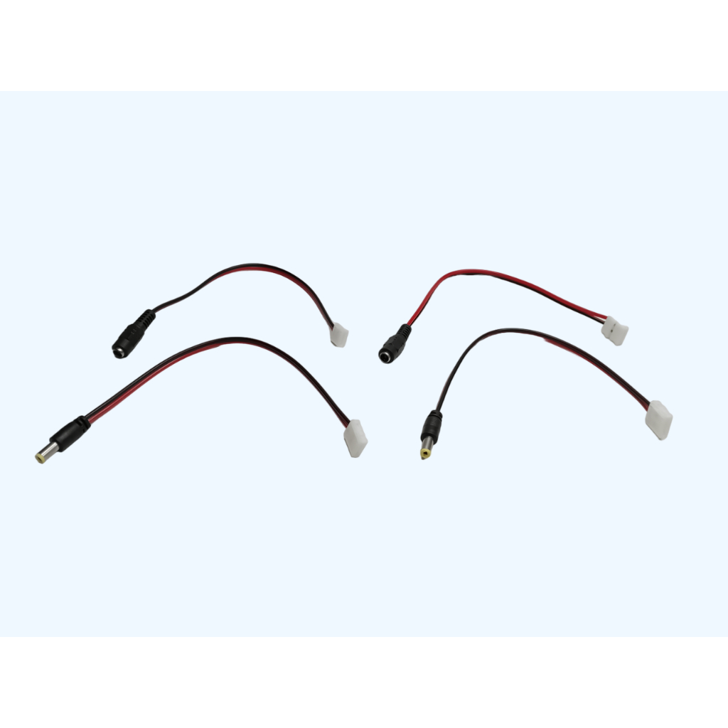 TEAM PC DC PLUG 12V to LED STRIP CONNECTOR 2-PIN, BEST FOR SOLDERLESS ...
