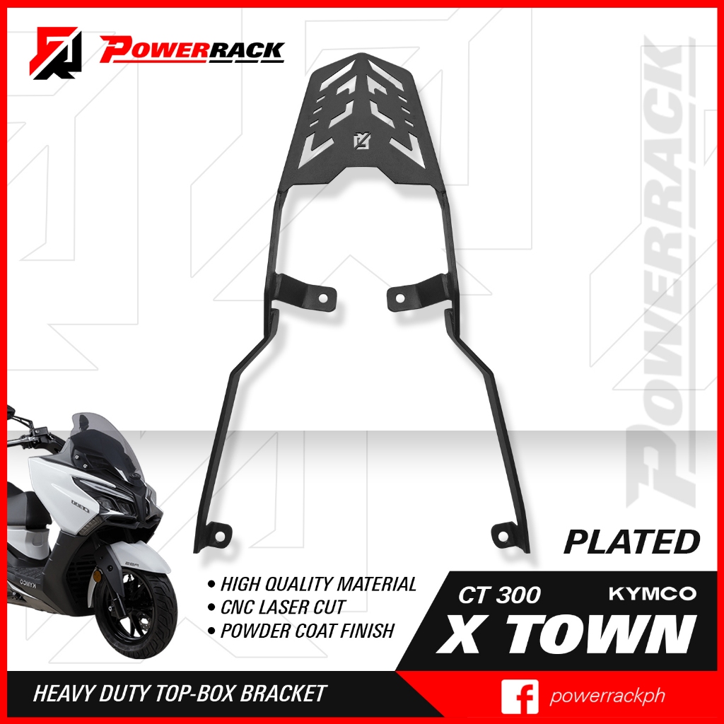 KYMCO X TOWN CT300 STAY GRAB / TOPBOX BRACKET / BLACK POWDER COATED ...