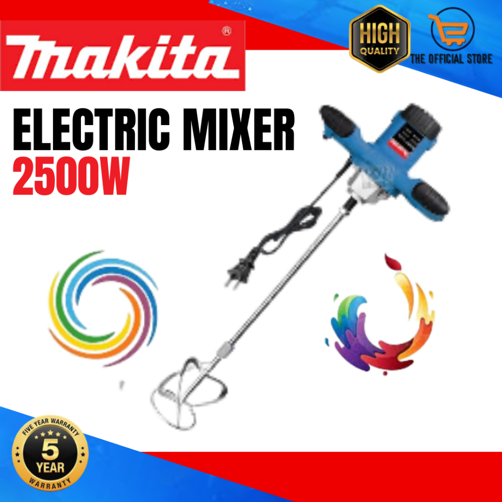 2400W MAKITA ELECTRIC MIXER 6 Speed BLENDER CEMENT CONCRETE PAINT MIXER ...