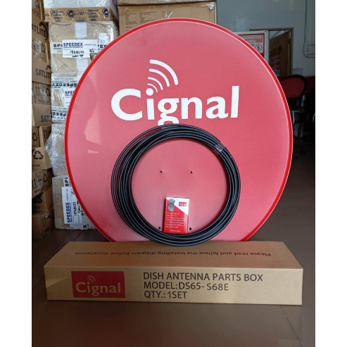 CIGNAL TV/ SATELLITE DISH SET / LNB / RG6 CABLE WIRE | Shopee Philippines