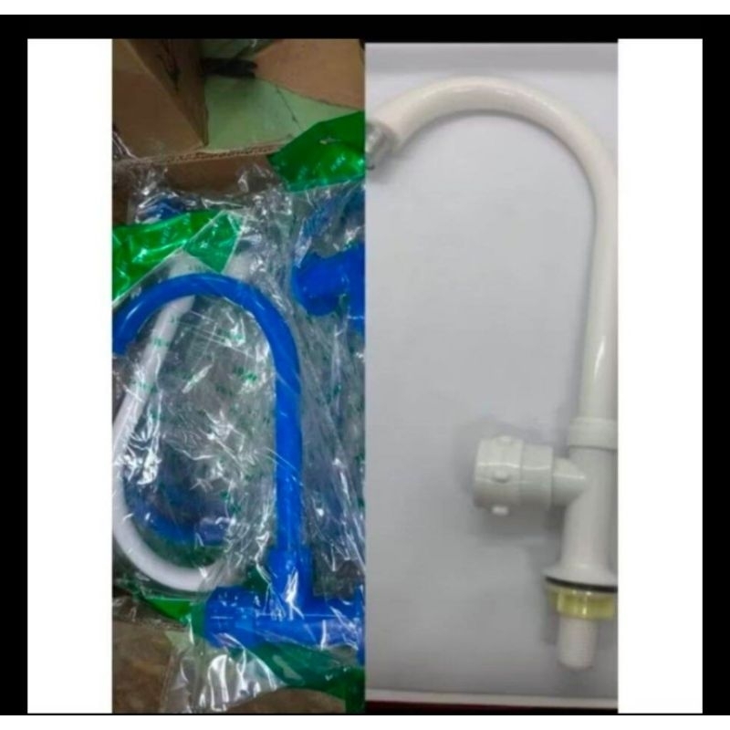 PVC Gooseneck Faucet Lavatory and Wall type with teplon available ...