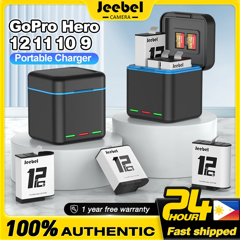 Battery Charger Case For GoPro Hero 12 11 10 9 1730mAh Smart ...