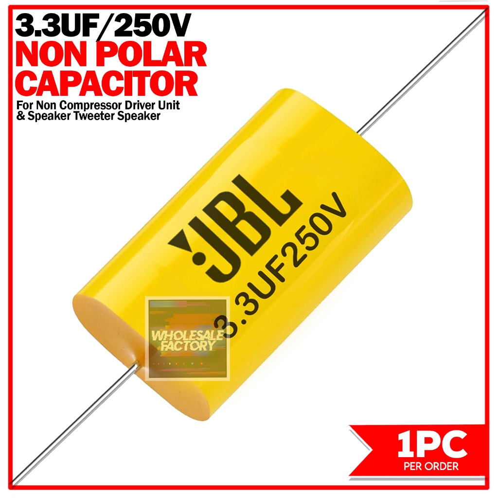 3.3UF/250V JBL Tweeter Capacitor Audiophiler Non Polar Capacitor for ...