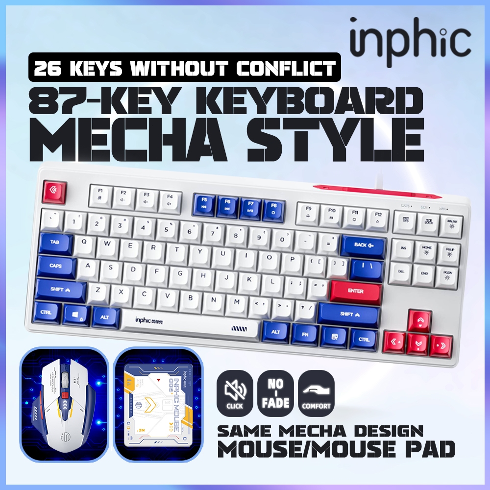 Inphic K902 Wired Gaming Keyboard And Mouse Set Silent Conflict-Free ...