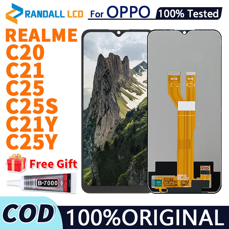 【ORIGINAL】LCD OPPO REALME C20/C21/C21Y/C25/C25S/C25Y Display Screen Assembly Quick Replacement ...
