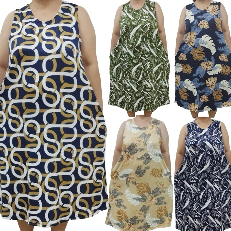 2XL 3XL Sleeveless Sando Daster Dress | PLUS SIZE Maluwag Duster Mahaba ...