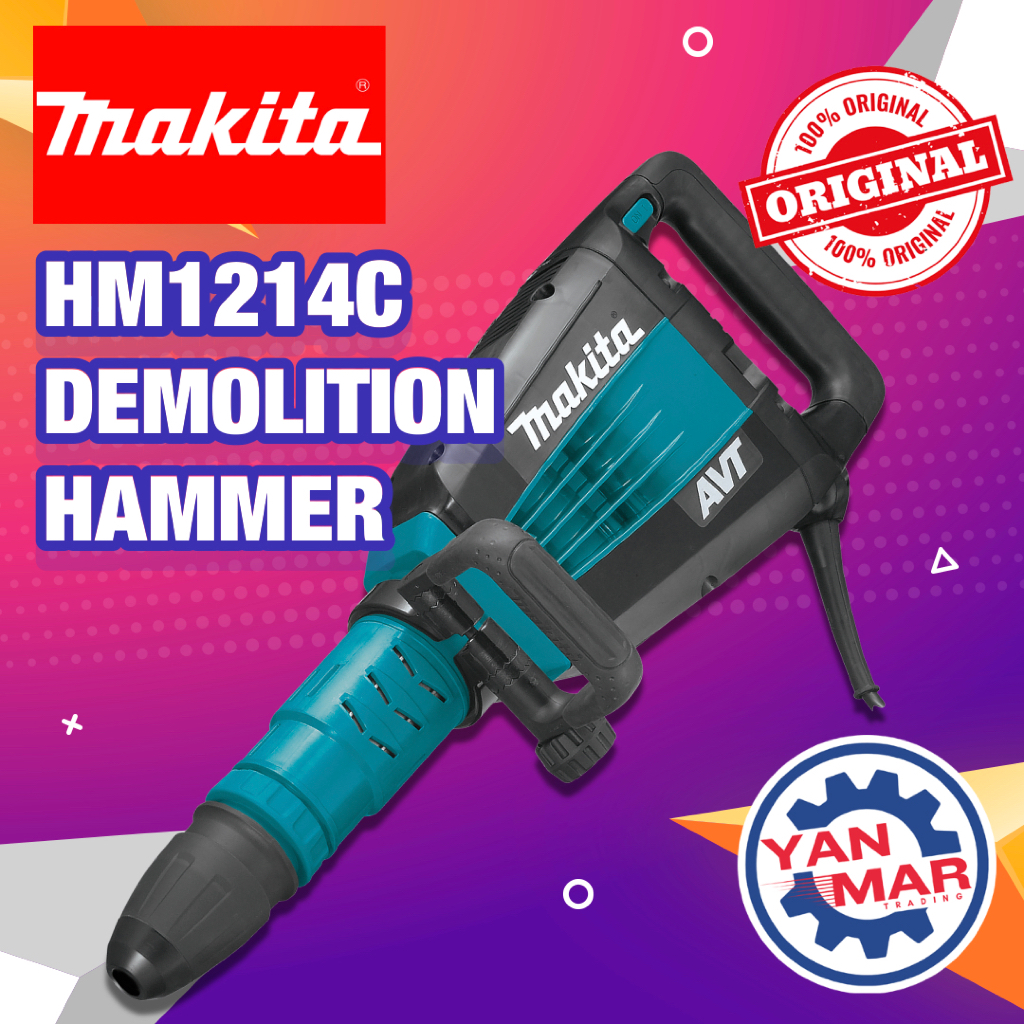 Makita ORIGINAL HM1214C SDS MAX Demolition Hammer | Shopee Philippines