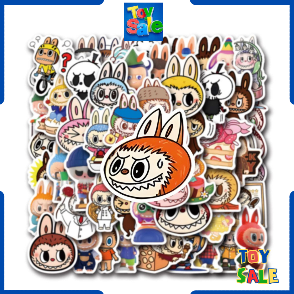 LABUBU Set Anime Sticker Waterproof Cellphone Laptop Stickers Set One ...