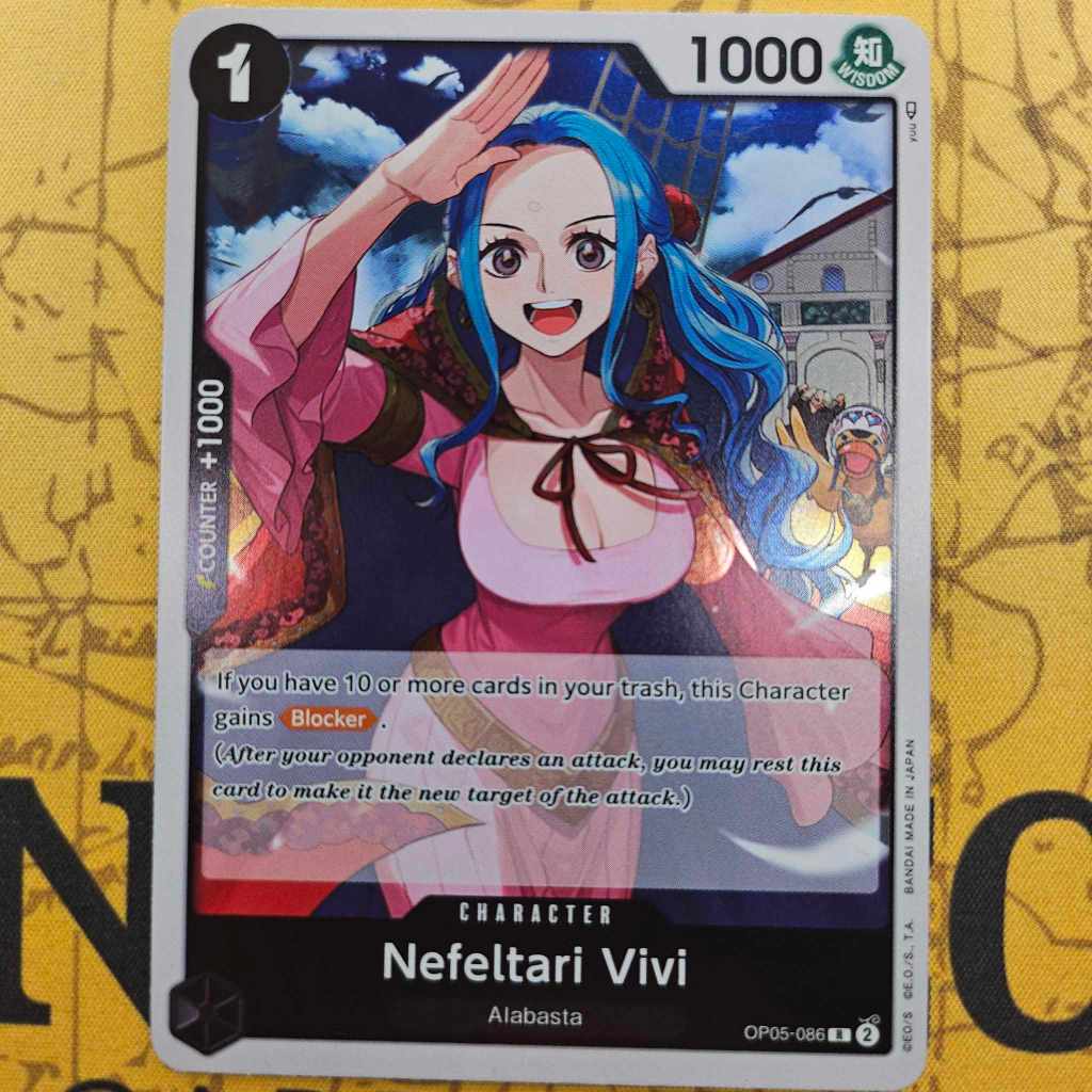 One Piece TCG [ENGLISH] OP05-086 R Nefeltari Vivi [ENGLISH VERSION] | Shopee Philippines