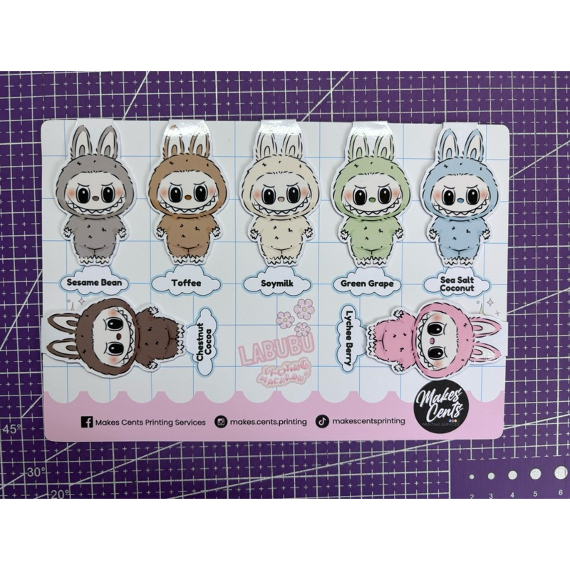 LABUBU EXCITING MACARON MAGNETIC BOOKMARKS SET OF 7 | Shopee Philippines