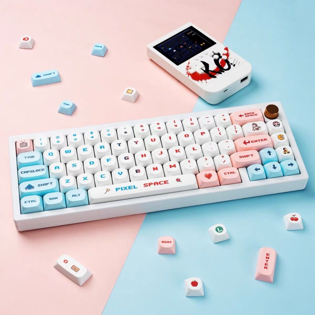 Pixel Theme Keycaps 125Keys XDA Profile Dye Sub PBT Cute Keycap for ...