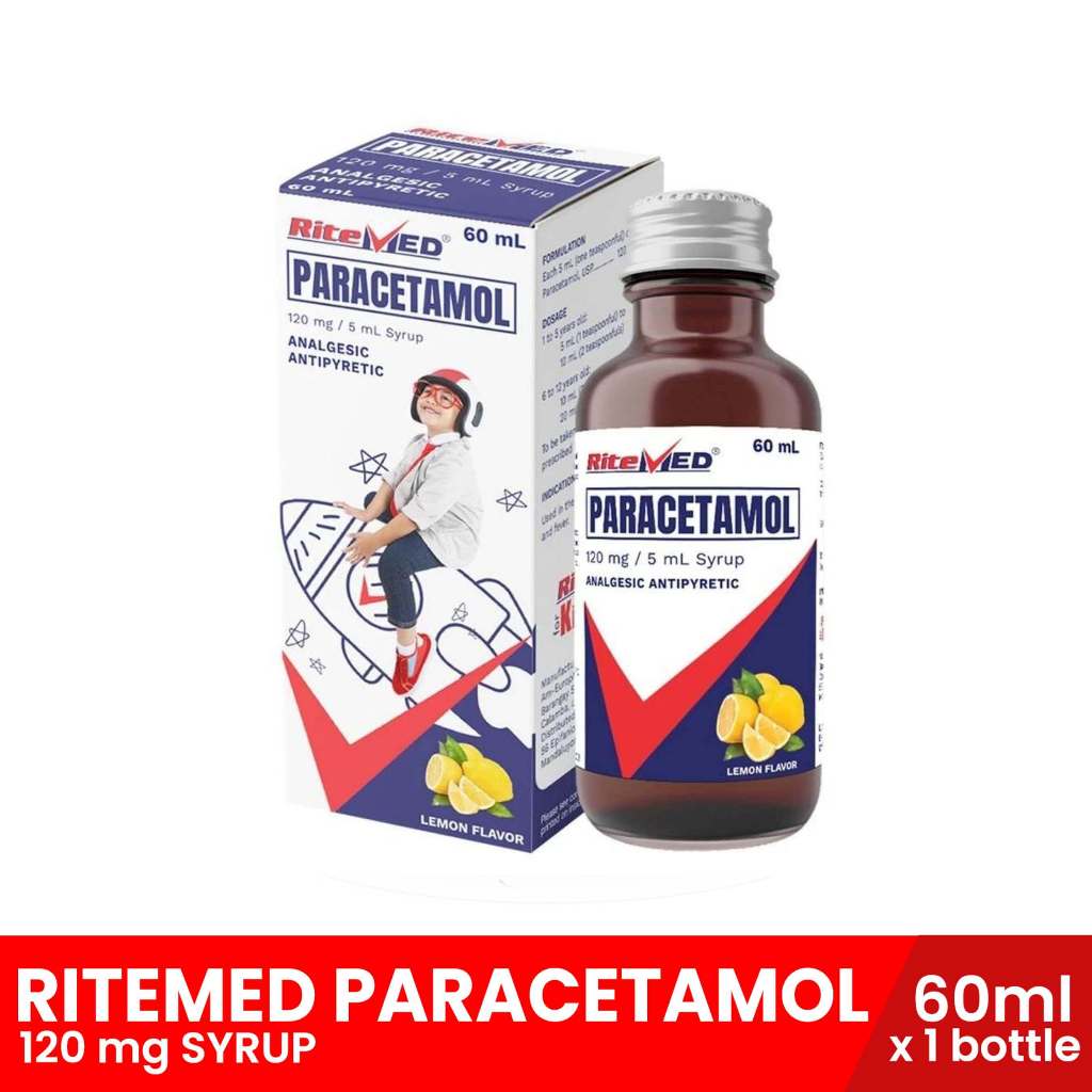 RITEMED Paracetamol 120mg Syrup 60ml x 1 bottle | Shopee Philippines