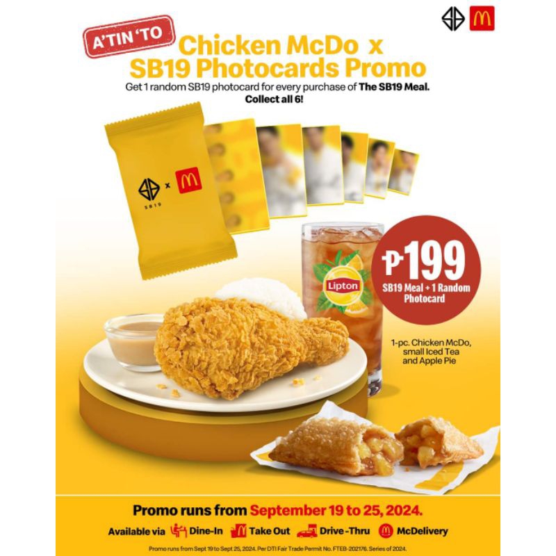 McDonalds SB19 x McDo Photocard sold by Gabs Diecast Toy Models ...