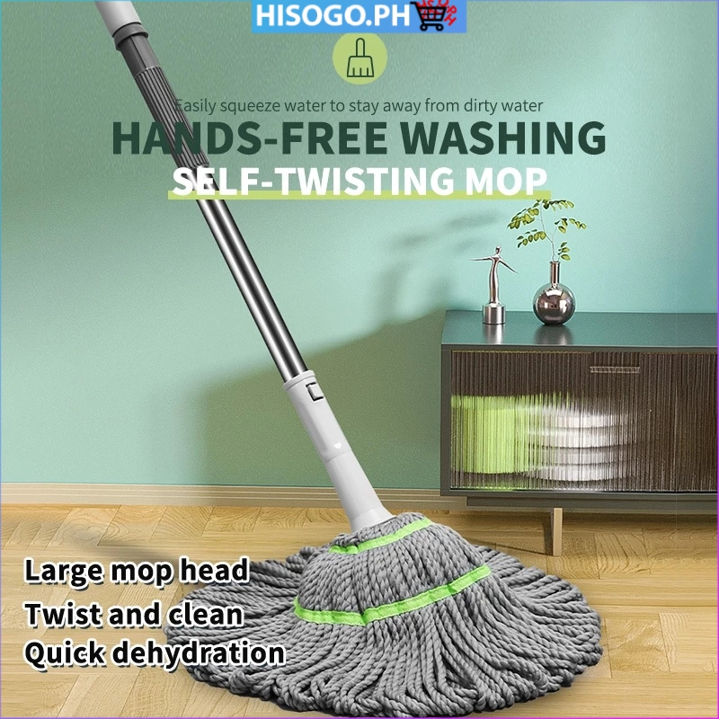 Self Wringing Spin Mop Magic Tornado Mop 360 Degree Easy Spin Map Floor ...