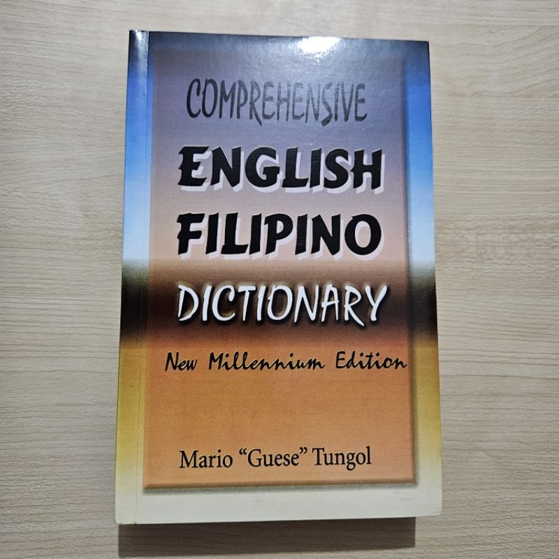 Comprehensive English Filipino Dictionary By:Tungol | Shopee Philippines