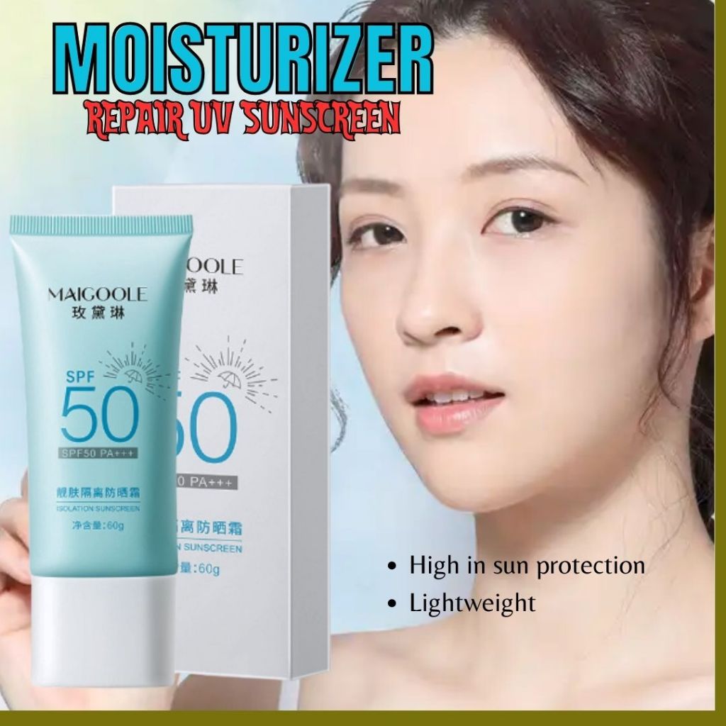 SPF50+ Sunscreen Sunblock Whitening Cream Waterproof Long Lasting Face ...
