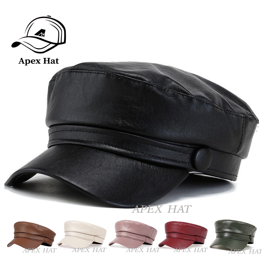 Unisex Navy Cap Hats Wild Flat Cap British Painter Hat Retro Sailor Cap ...