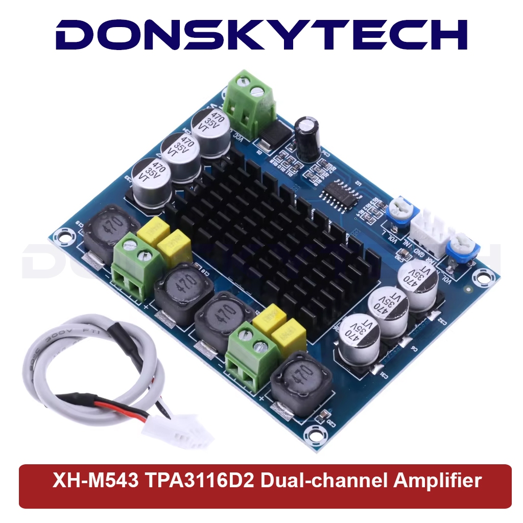 TPA3116D2 Dual-channel Stereo High Power Digital Audio Power Amplifier Board 2*120W XH-M543 ...