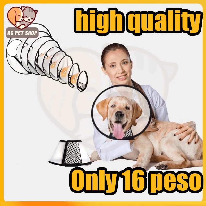 Pet Elizabeth Cone E-Collar Elizabeth Circle Cat Dog Safety Collar ...