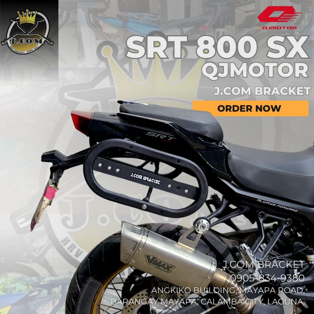 SRT 800 SX JCOM HEAVY DUTY SIDE PANNIER BRACKET | QJMOTOR | For ...