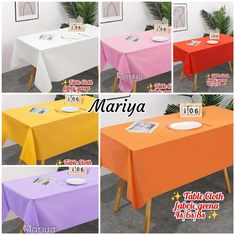 Plain Table Cloth Washable (tela) for 4/6/8 Seater | Shopee Philippines