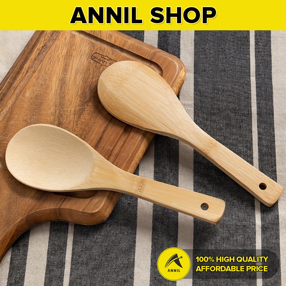 Annil Wooden Rice Ladle for Cooking, Mixing, Serving | Shopee Philippines
