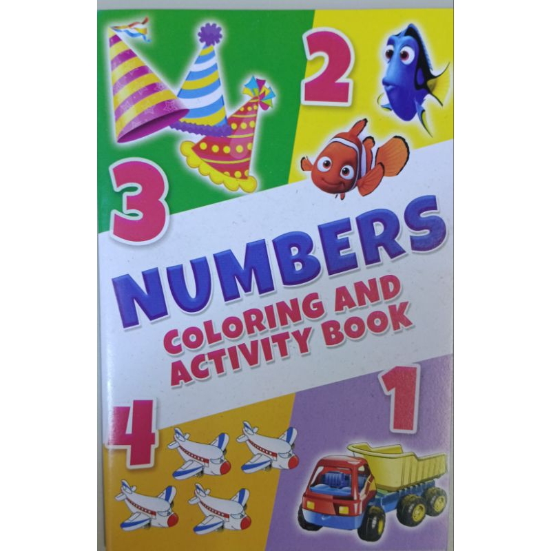 Numbers Coloring And Activity Book - Also Avaialble in Shopee Abakada ...
