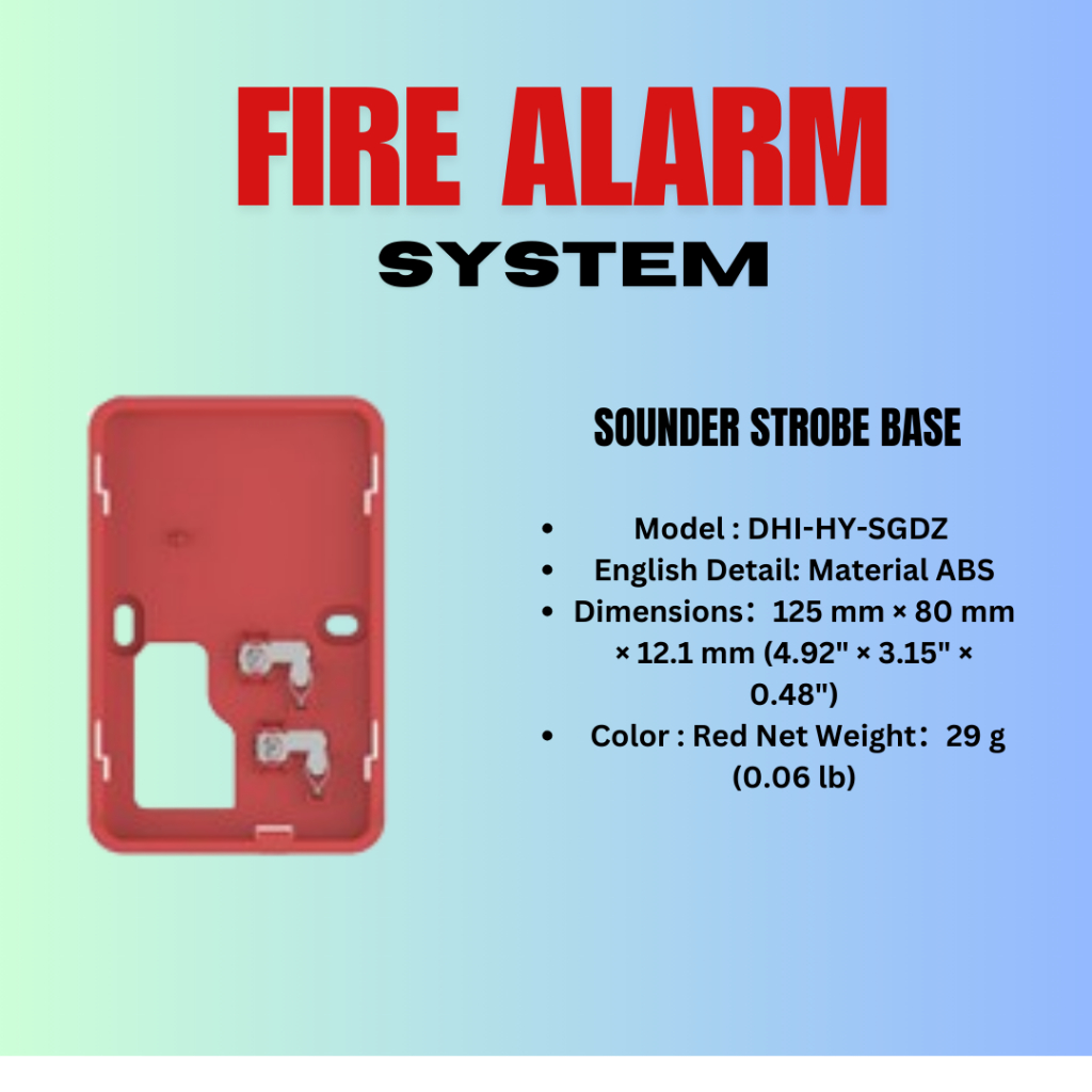 DAHUA FIRE ALARM SOUNDER STROBE BASE | Shopee Philippines