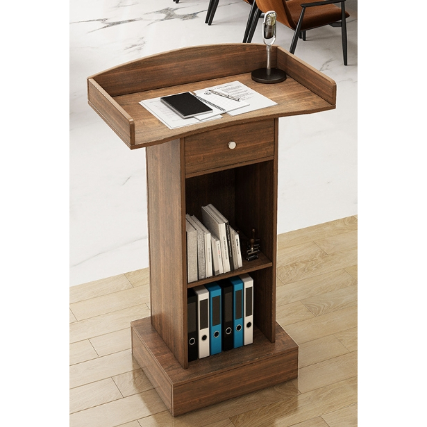 Simple Reception Desk Campus Classroom Teacher Multimedia Lectern ...
