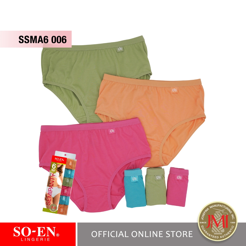 SO-EN 6in1 Selene Fashion Semipanty | Shopee Philippines