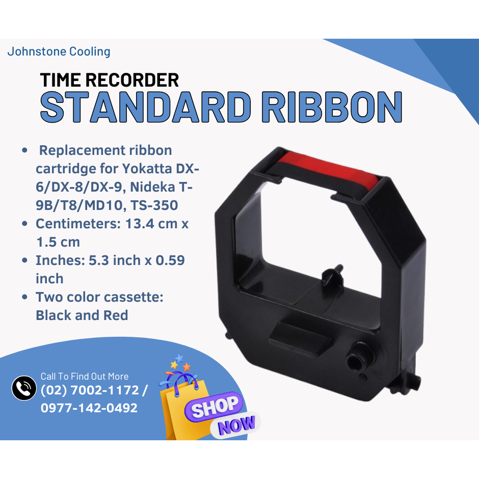 Standard Ribbon Ink Cartridge for Yokatta Dx-6 Bundy Clock, Time ...