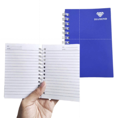KES Diamond Pocket Notebook Mini notebook With Spring school/office ...