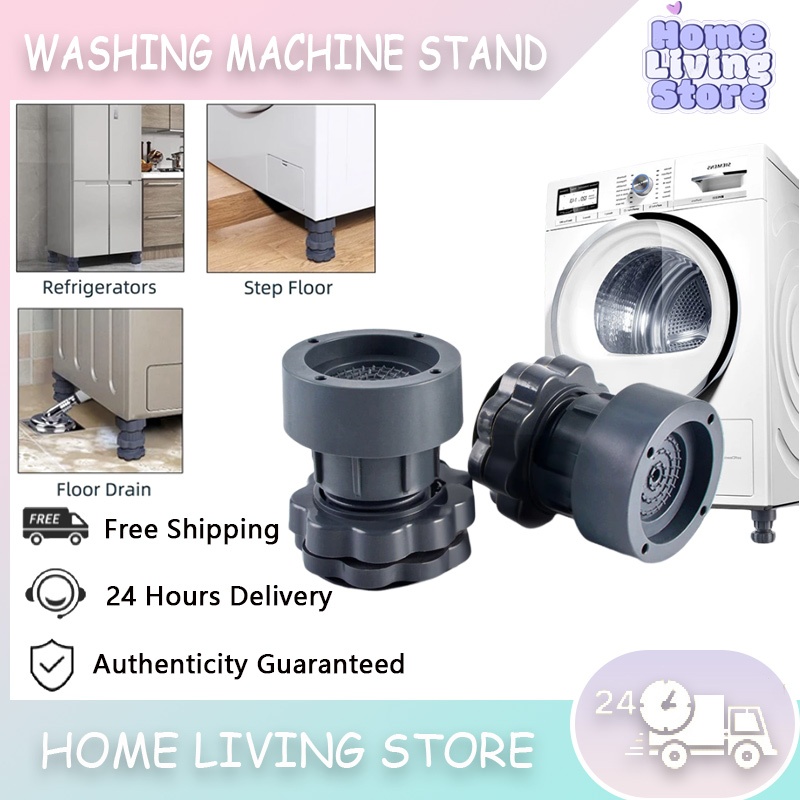4Pcs Washing Machine Stand Adjustable Heightener Fridge Dryer Leveling ...