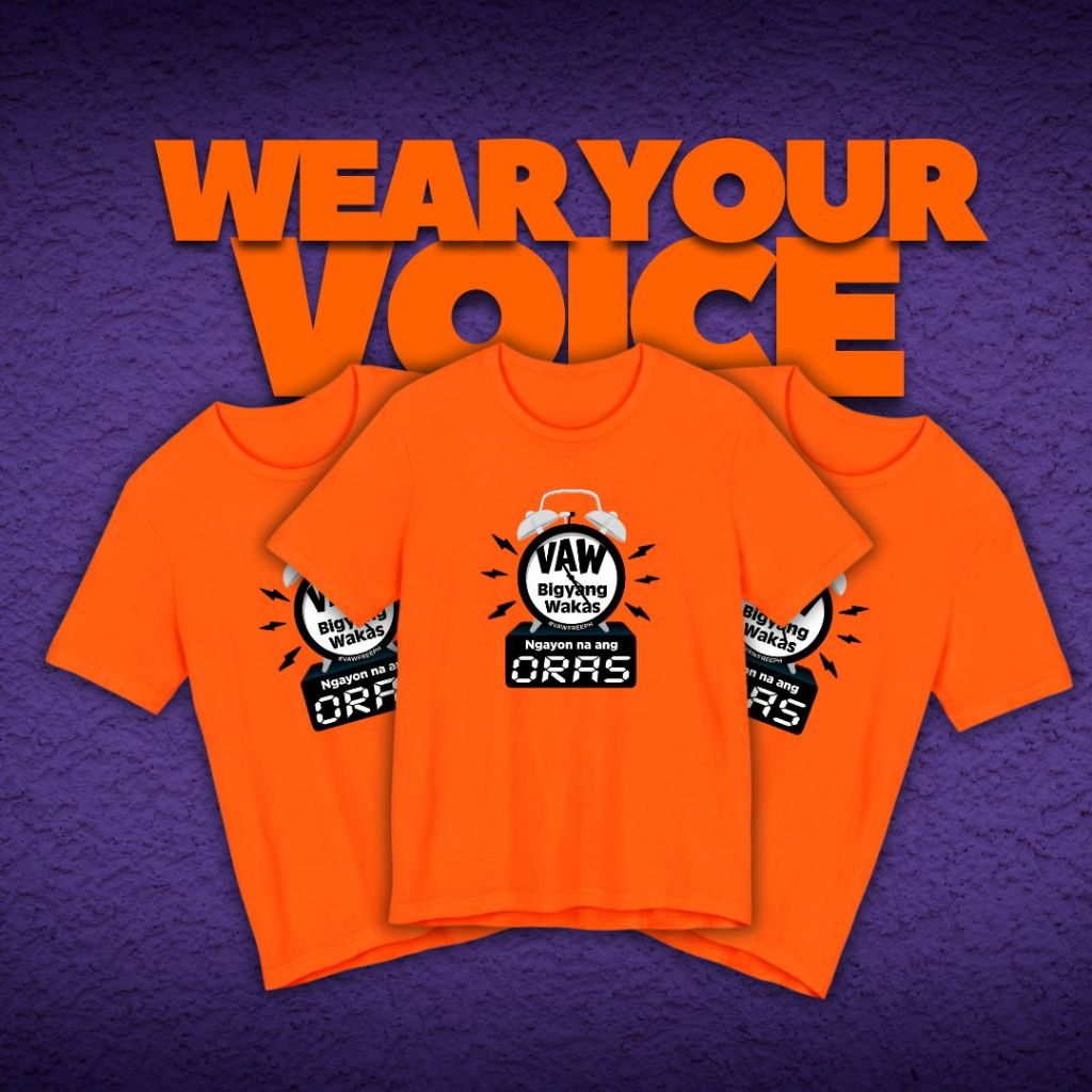 2024 End VAW VAWC GAD TSHIRT ORANGE UNITED FOR VAW FREE Philippines ...