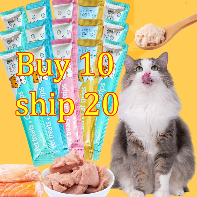 Pet Treats Cat Treats Buy 10 ship 20 Cat Strip Fresh Wet Food Cat Snack ...