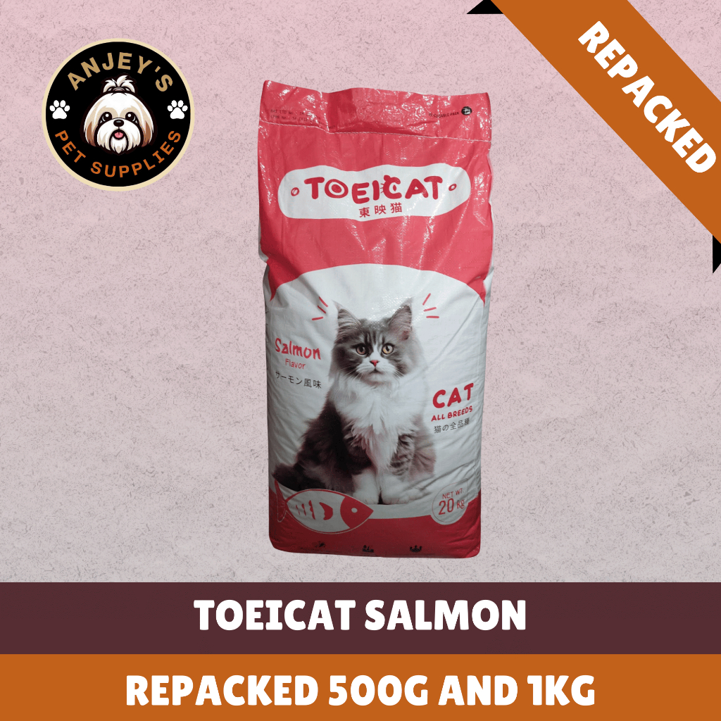 Toei Cat Dry Food Salmon Flavor Repacked 500g/1kg | Shopee Philippines
