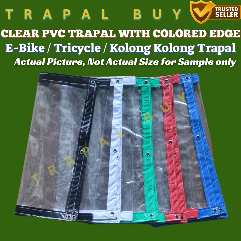 4FT X 8FT TRANSPARENT CLEAR PVC TRAPAL WATERPROOF MAKAPAL MATIBAY ...