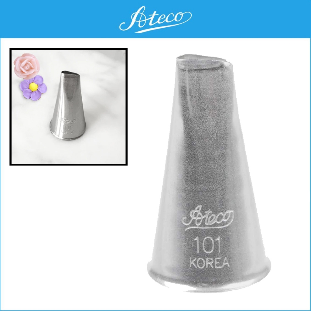 Ateco 101 Rose Piping Tip Stainless Steel Icing Tip ( Set of 2 ...