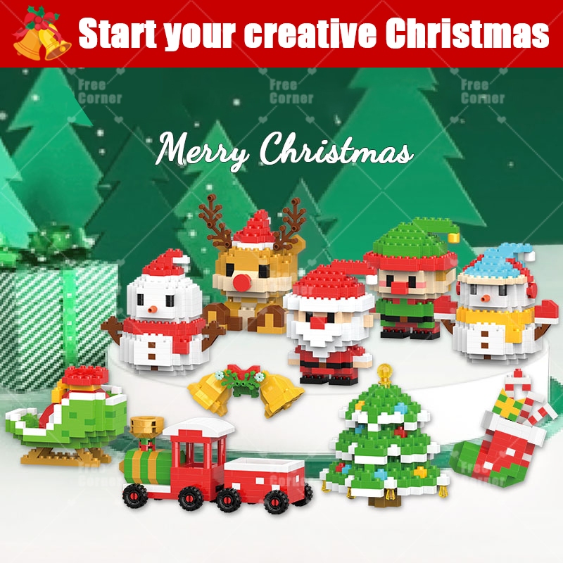 Christmas Building Blocks Christmas toys Assembled Building Blocks DIY ...