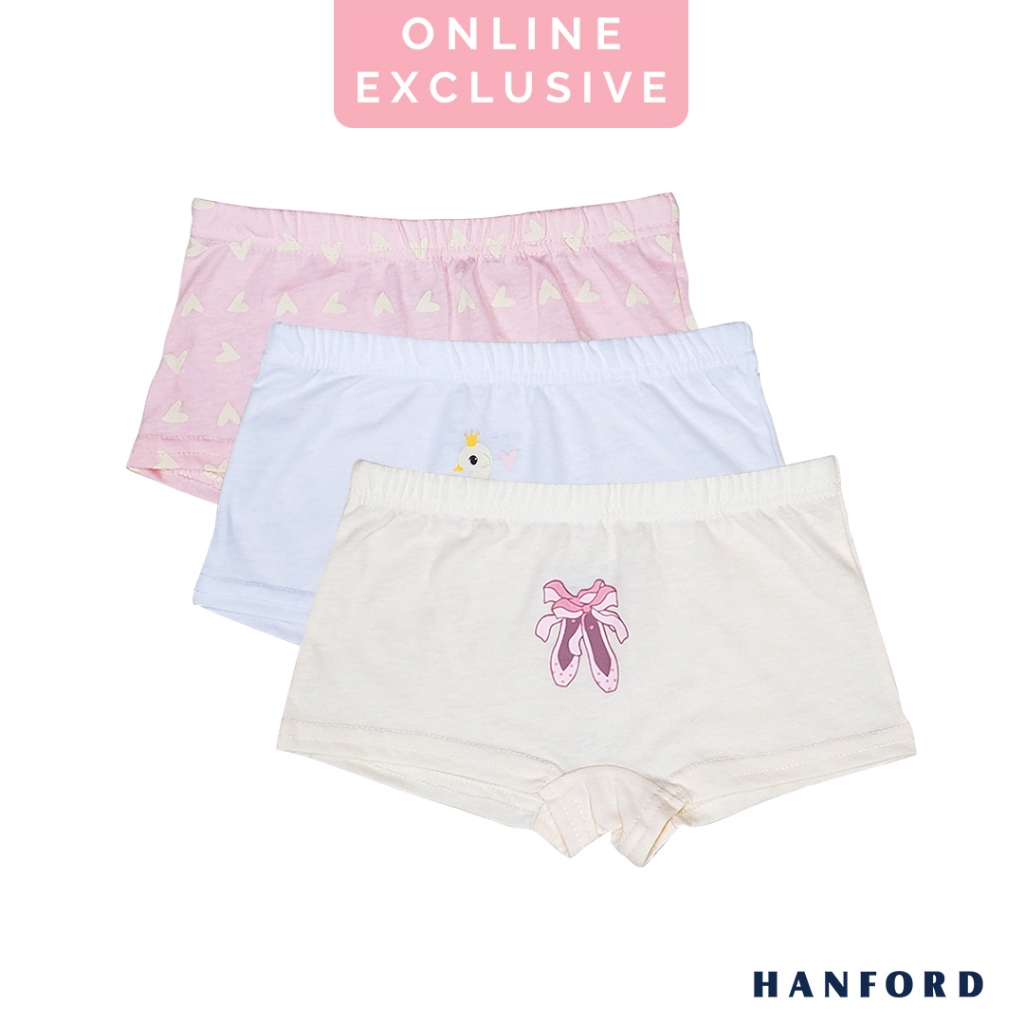 Hanford Kids Girls Teens Regular Cotton Hipster Boyleg Shorts Ballet ...