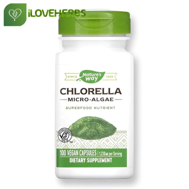 Chlorella, Micro-Algae, 1,230 mg, 100 Vegan Capsules (410 mg per ...